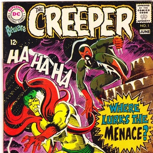 Beware the Creeper 1, KEY Comic, Steve Ditko Books. 1968 DC Comics VF 8 ...