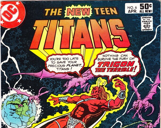 New Teen Titans Vol 1, 6 Comic, Raven Origin Book. 1981 DC, VF 8.0 - Etsy