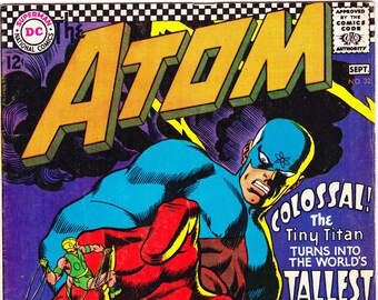 The Atom 33 Comic, Gil Kane Books. 1967 DC Comics, FVF 7.0 - Etsy