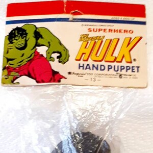Incredible Hulk Hand Puppet, NEW Imperial Toys, 1978 Vintage, Sealed - Etsy