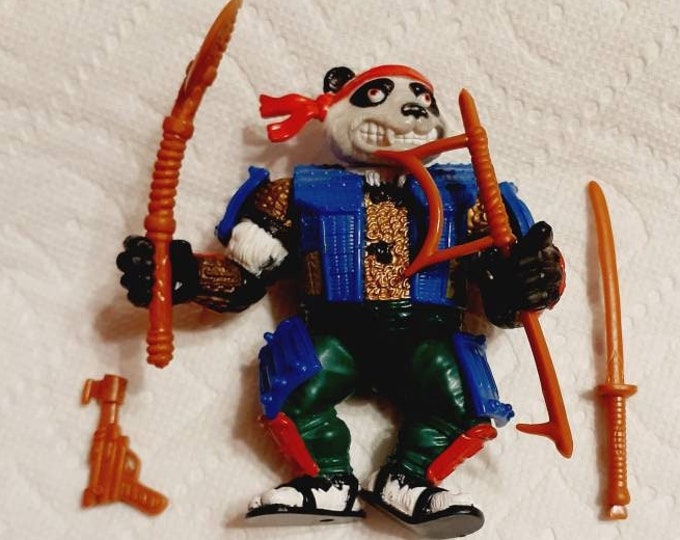 TMNT Panda Khan Action Figures, 1990 Teenage Mutant Ninja Turtles - Etsy