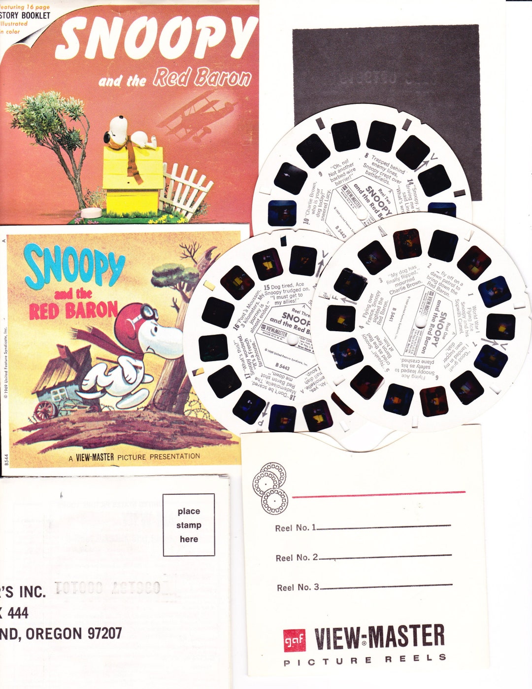 Snoopy Red Baron Viewmaster Set, View Master Complete, Peanuts, 1969 - Etsy