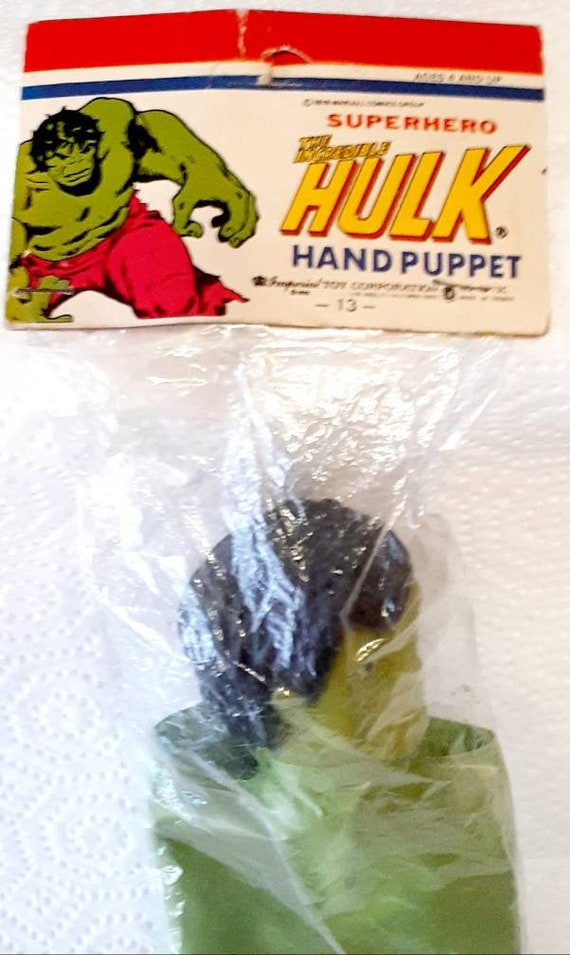 Incredible Hulk Hand Puppet NEW Imperial Toys 1978 Vintage | Etsy