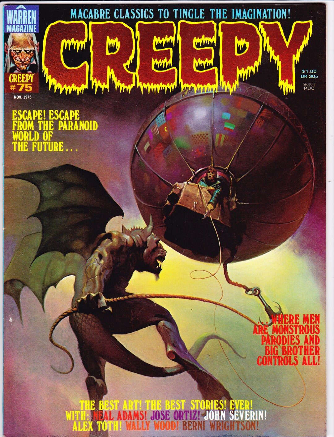 CREEPY Magazine 75 Horror, Neal Adams, Wrightson Halloween Gifts, Books ...