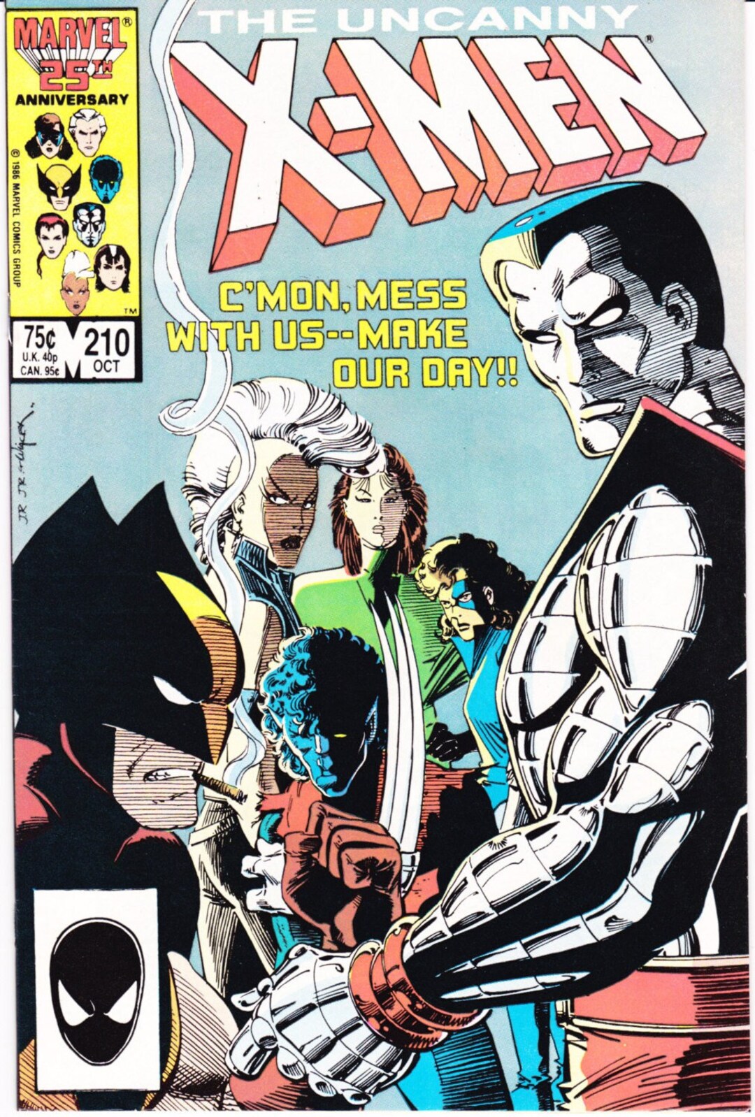 Xmen 210 Comic, Sabretooth, Wolverine Book, Uncanny X-men. 1986 Marvel ...