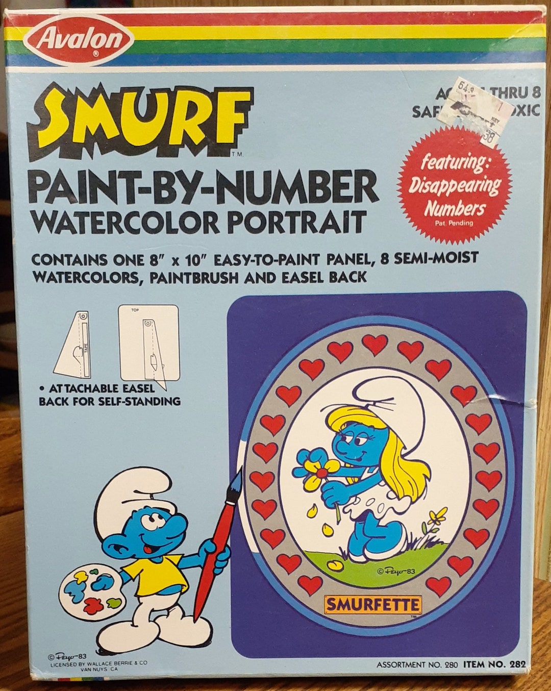 Smurfette Smurf Paint by Number NEW Gifts Sealed 1983 - Etsy