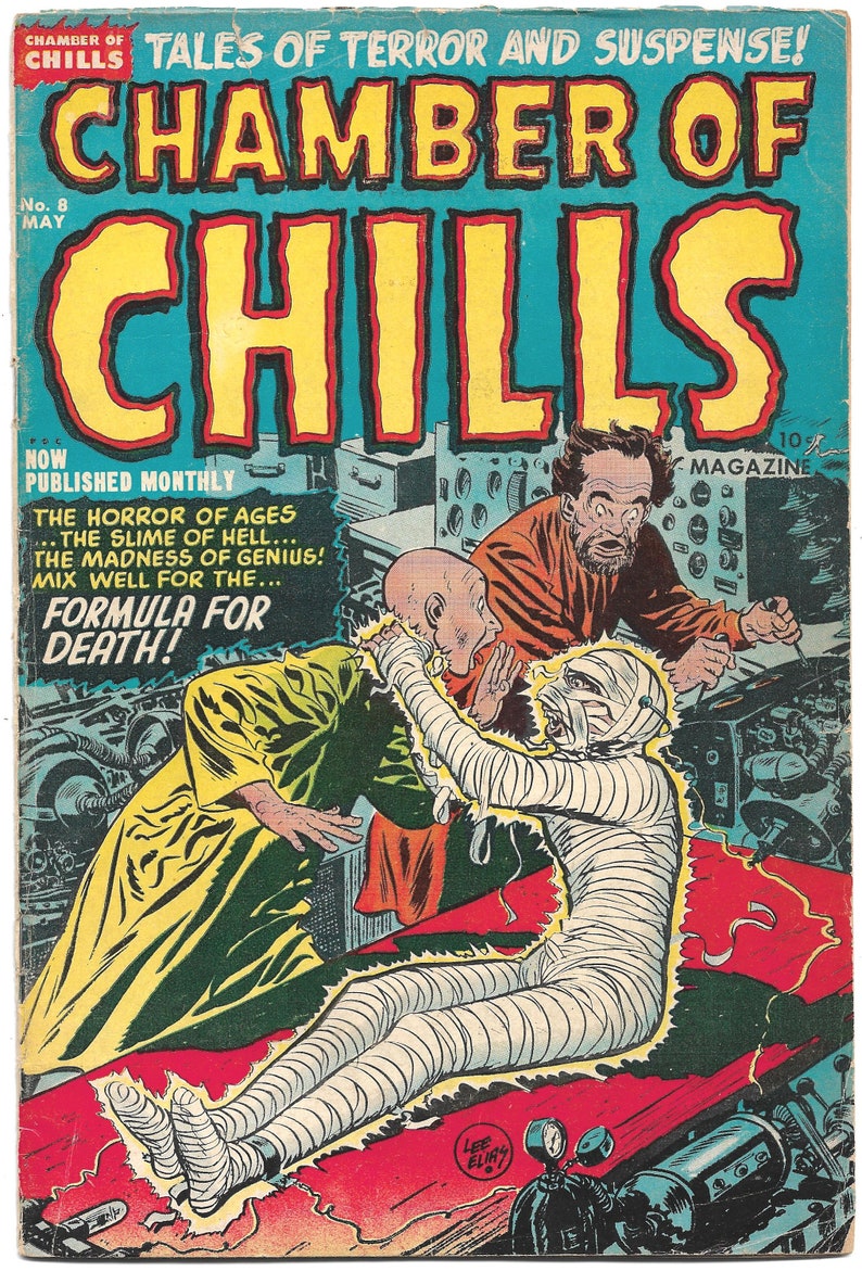 Chamber of Chills 8 Golden Age Horror Comic Book. 1952 Harvey | Etsy