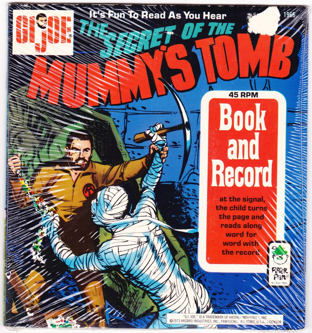 Mummys Tomb GI JOE Book and Record, NEW Secret of The, Gift, 1973 - Etsy