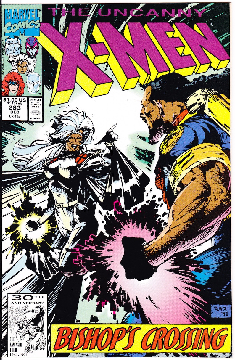 Xmen 283 1st Bishop Comic Uncanny Book. 1991 Marvel NM | Etsy