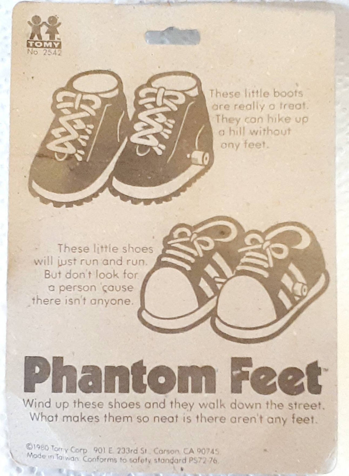 Phantom Feet Wind Up Toy NEW Sealed MOC Tomy Toys 1980 | Etsy