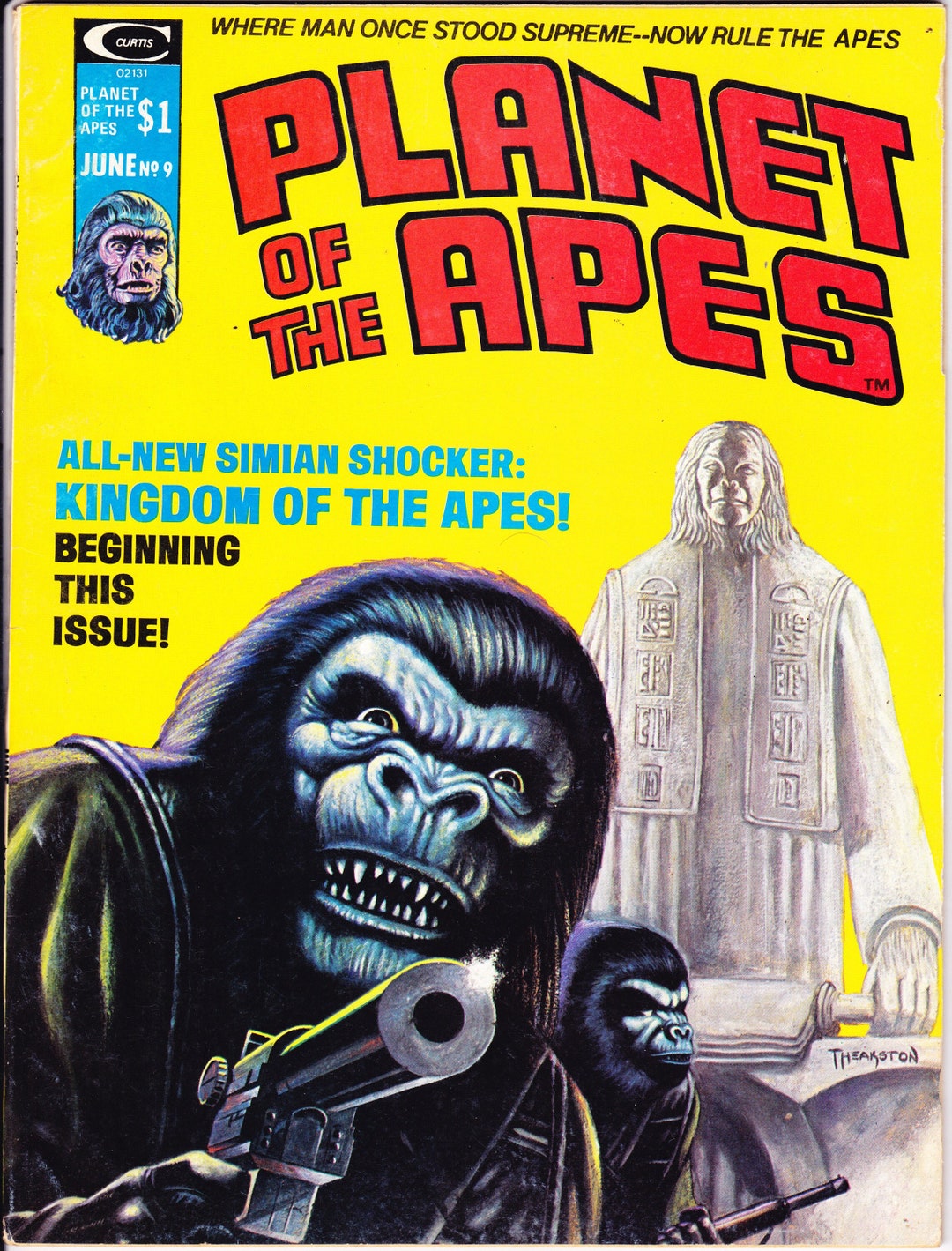 Planet of the Apes Magazine 9, POTA Movie Comic Book. 1975, Marvel ...