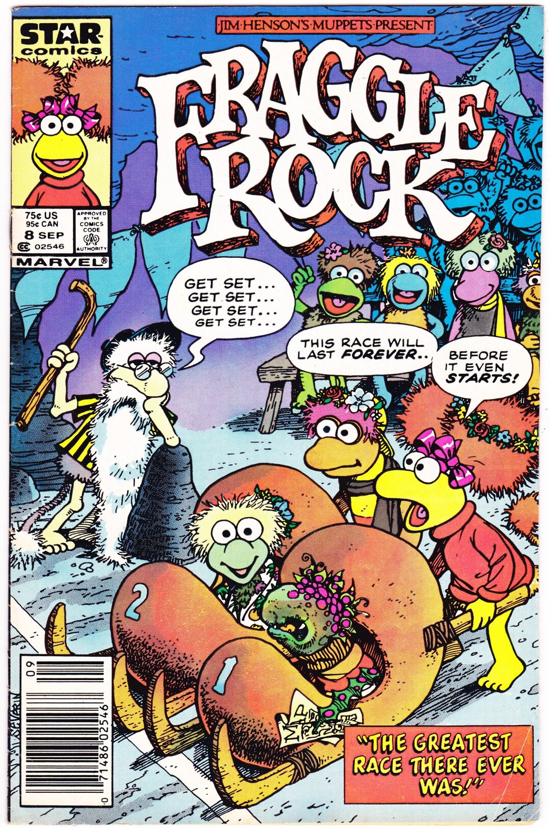 Fraggle Rock 8 Comic, Jim Henson Book. 1986 Star Marvel Comics, FVF 7.0 ...