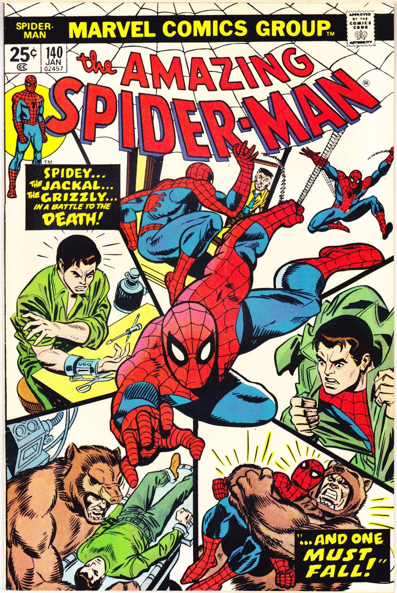 Amazing Spiderman 140 Comic Bronze Age Books 1975 Marvel Etsy amazing-spiderman-140-comic-bronze-age-books-1975-marvel-etsy