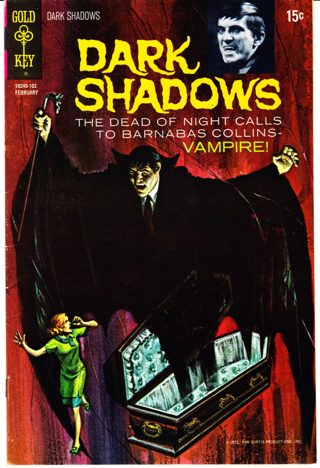 Dark Shadows 8. Vampire, Horror Comic Book. 1971 Gold Key, VF 8.5 - Etsy