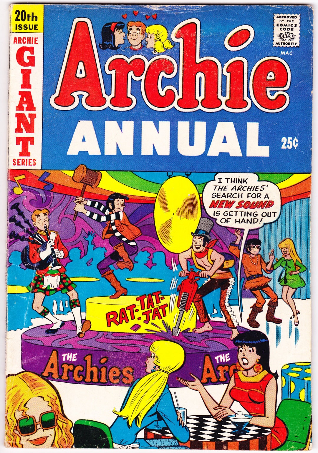 Archie Annual 20, Giant Series Comic Book, 1968 Comics VG 4.5 - Etsy