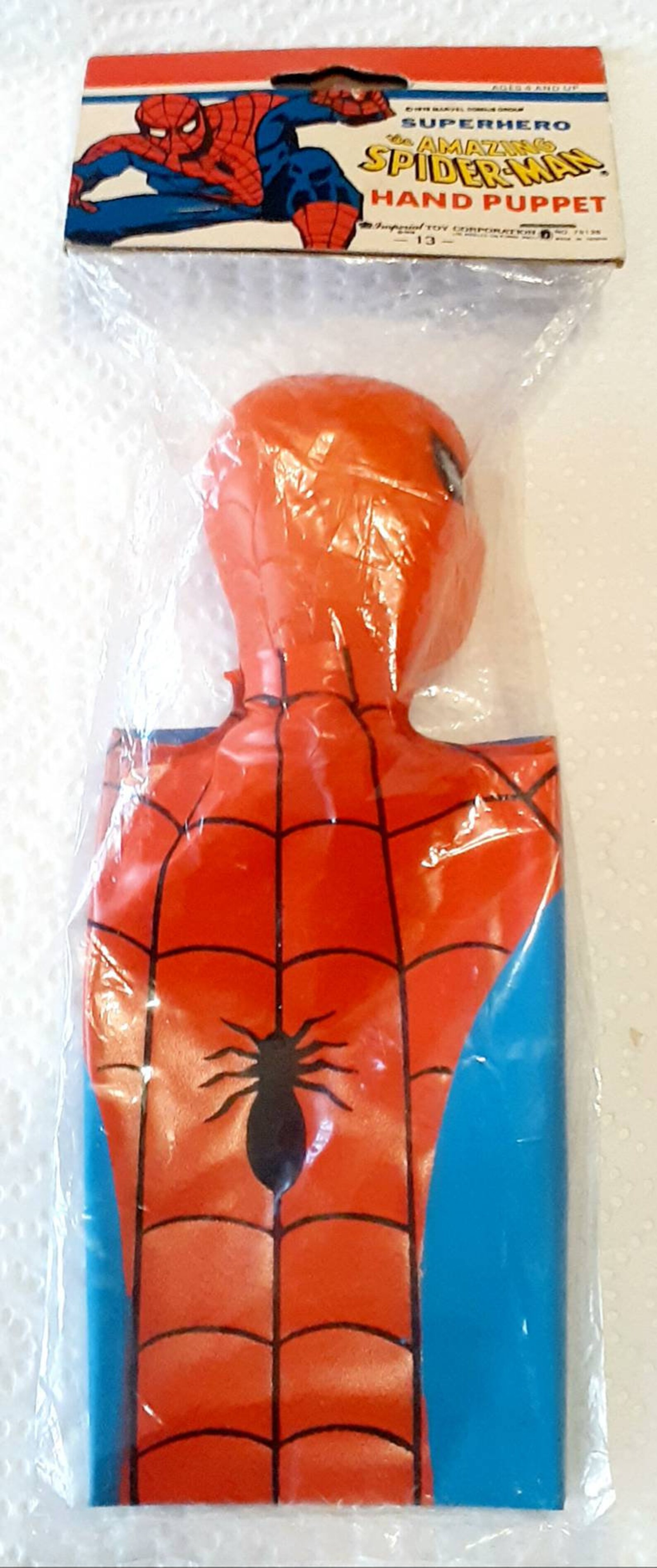 Spiderman Hand Puppet 1978 NEW Imperial Toys Amazing - Etsy