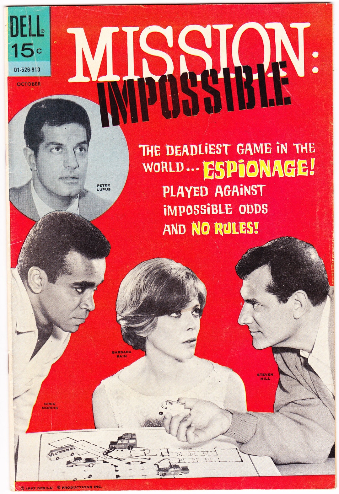 Mission Impossible 5 Comic, TV Show Book. 1969 Dell Comics FN 6.0 - Etsy