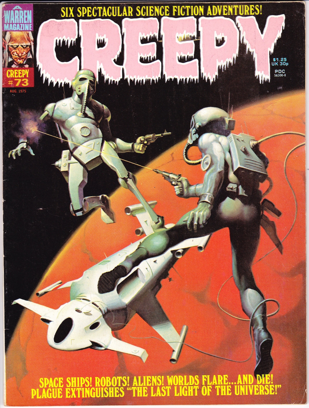 CREEPY Magazine 73, Horror in Space Book, 1975 Warren FVF 7.0 - Etsy