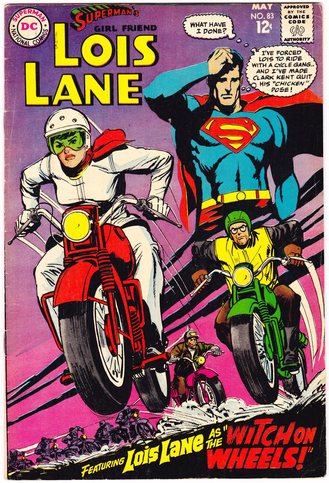 Lois Lane 83 Comic, Motorcycle Books. 1968 DC Comics, FN 6.0 - Etsy