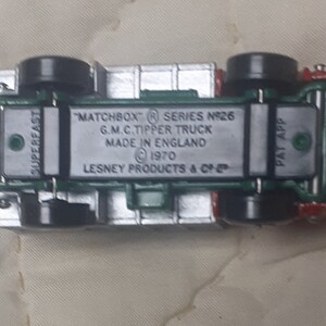 Matchbox Superfast 26, GMC Tipper Truck , Mint in Box, 1970 - Etsy