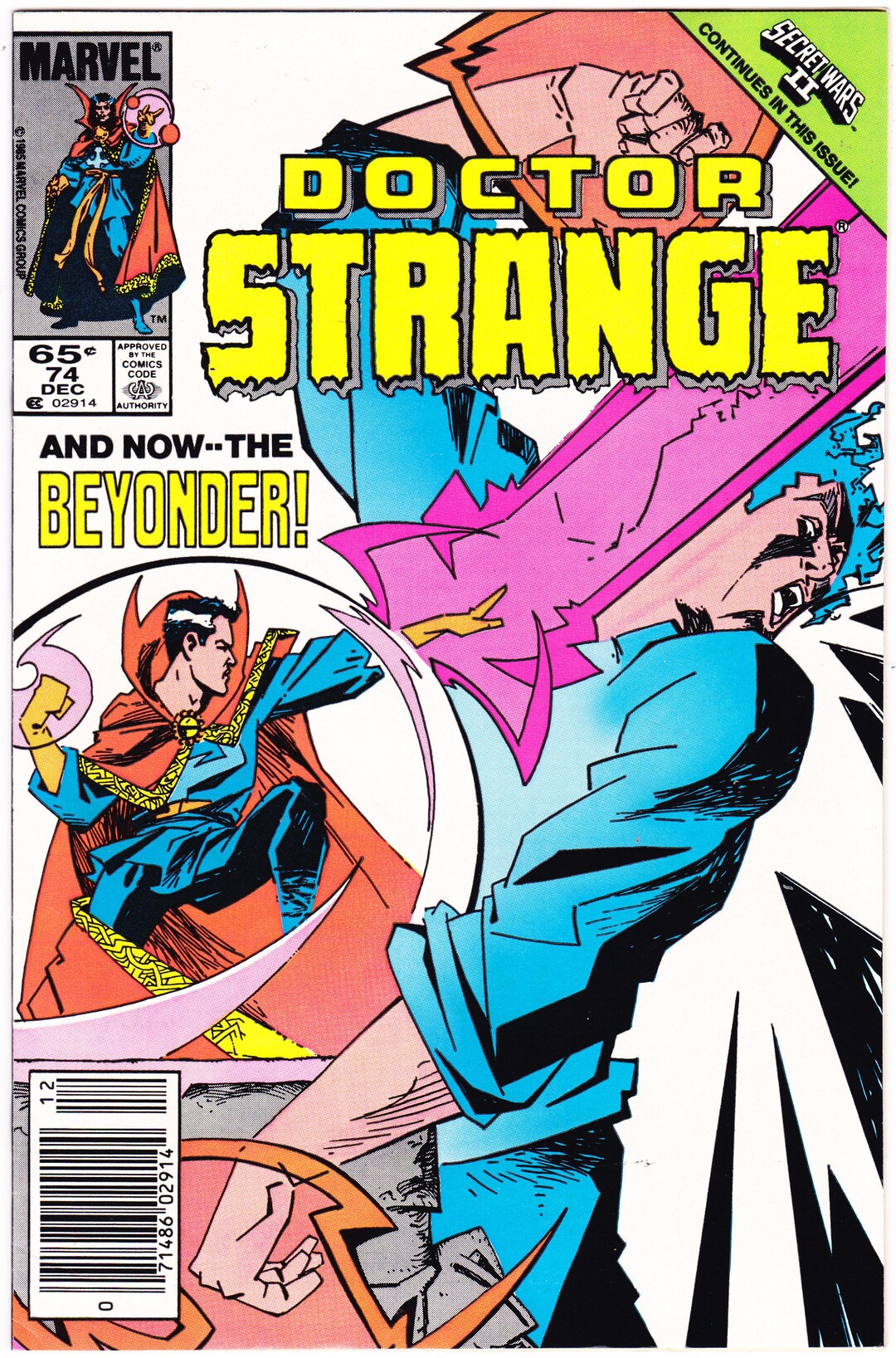 Doctor Strange 74 Comic, Beyonder Books. 1985 Marvel Comics VF 8.5 - Etsy