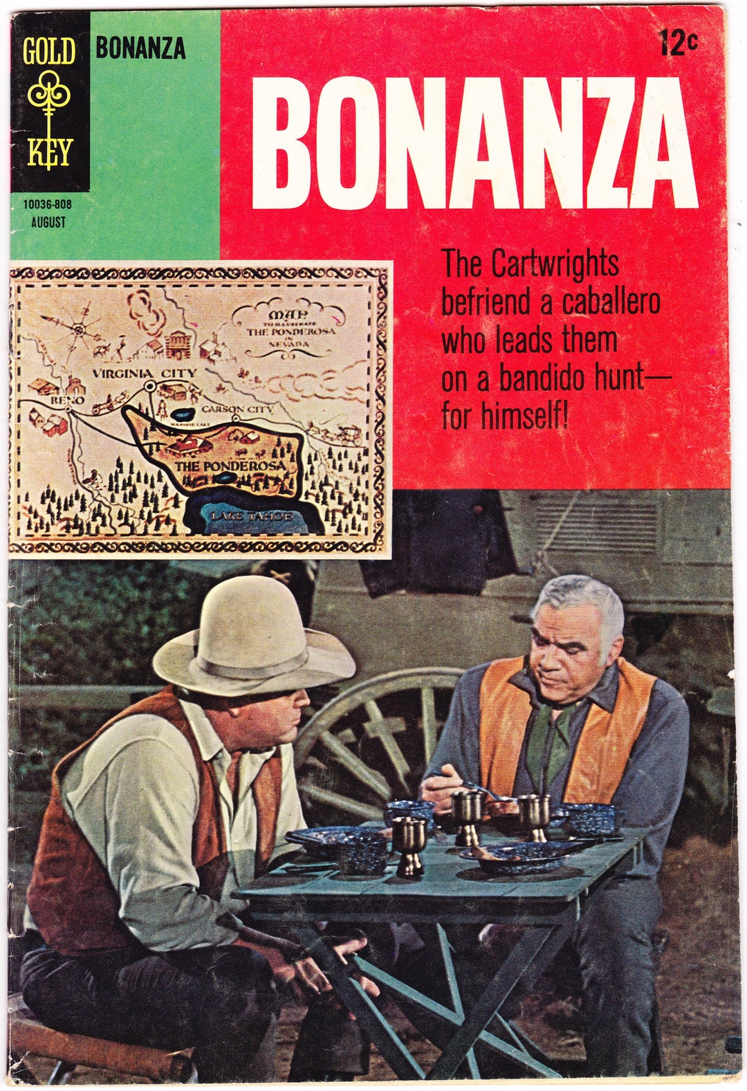 Bonanza 20 Comic, TV Show Book. 1968 Gold Key Comics VG/FN 5.0 - Etsy