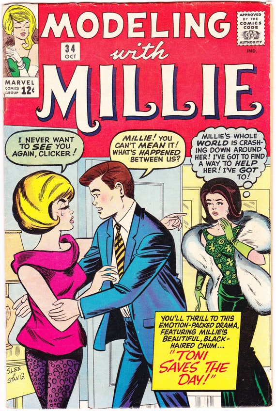 Modeling With Millie 34 Romance Comic Books. 1964 Marvel | Etsy