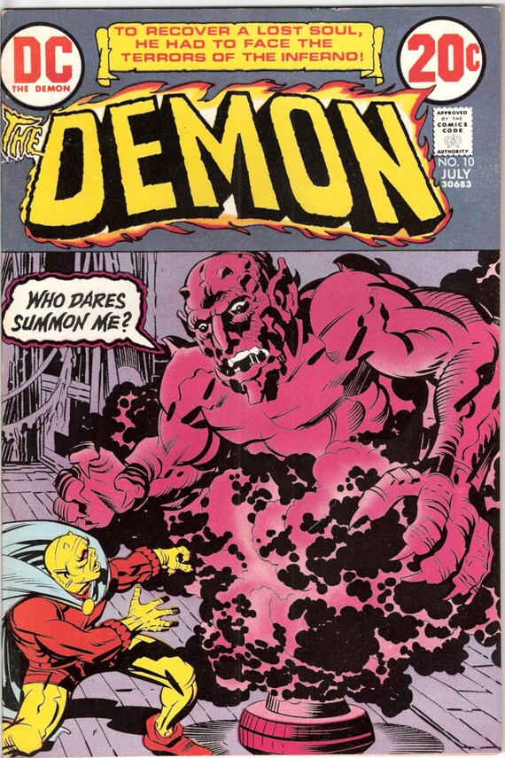 The Demon Vol 1 10 Horror comics Gifts books. 1973 DC VF | Etsy