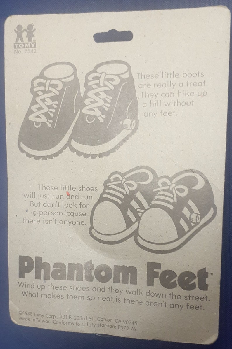 Phantom Feet Wind up Toy NEW Sealed MOC Tomy Toys 1980 - Etsy