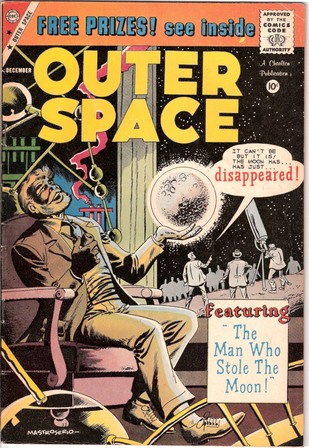 Outer Space 25 comic Vintage Silver Age Books. 1959 Charlton | Etsy