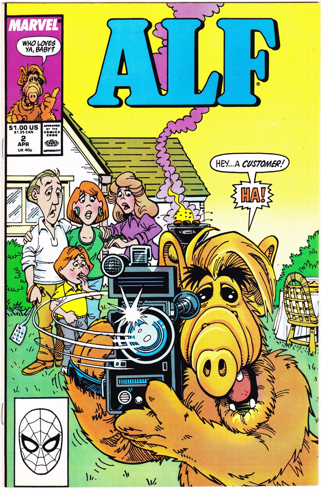 ALF 2 Comic, TV Show Books. 1988 Marvel Comics, NM 9.4 - Etsy