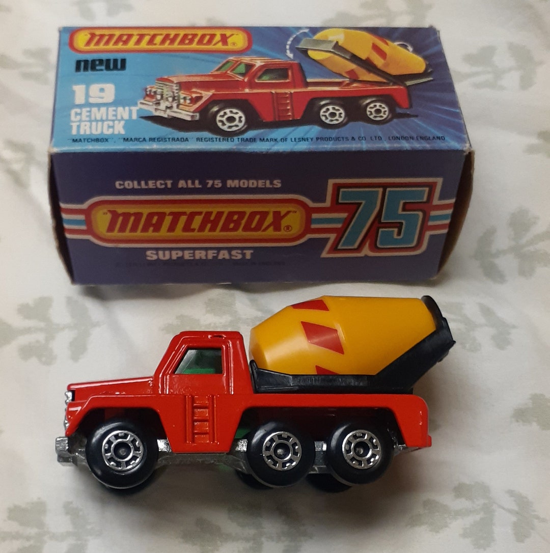 Matchbox Superfast 19, Cement Truck, Mint in Box, 1976 - Etsy