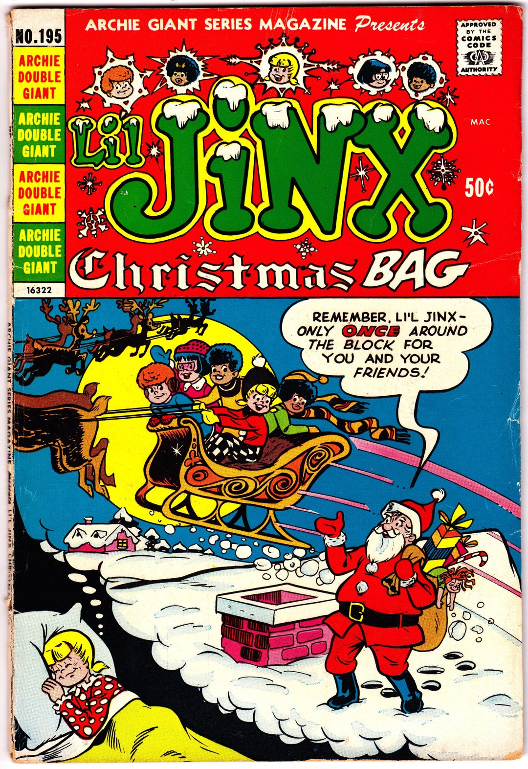 Christmas Comics Archie Giant Series 195 Lil Jinx Comic - Etsy
