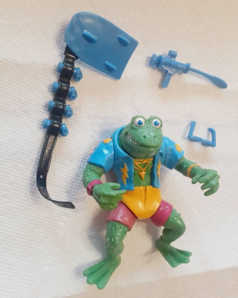 1989 TMNT Action Figures Genghis Frog Complete Teenage | Etsy
