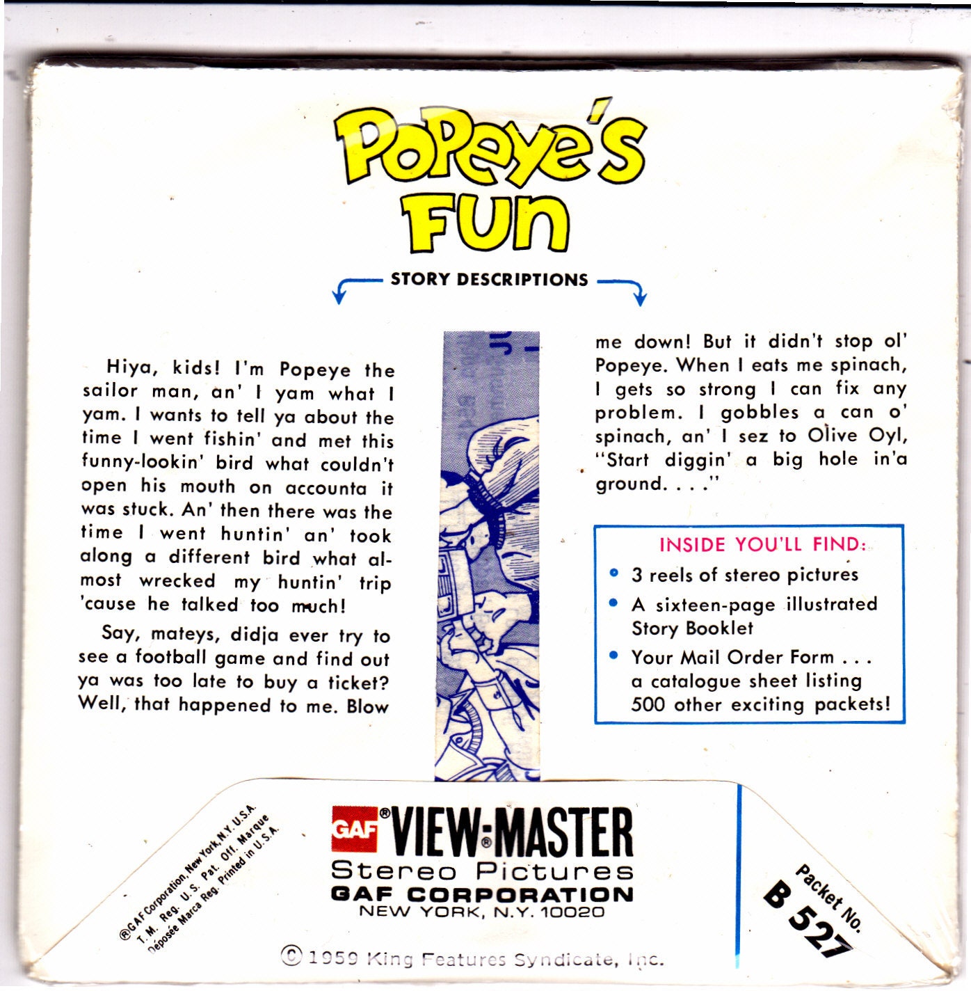 Popeye Viewmaster Reels New View Master Gifts Olive Oyl | Etsy