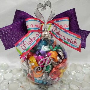 Personalized Happy Birthday Glass Ornament, Birthday Gifts, Christmas ...