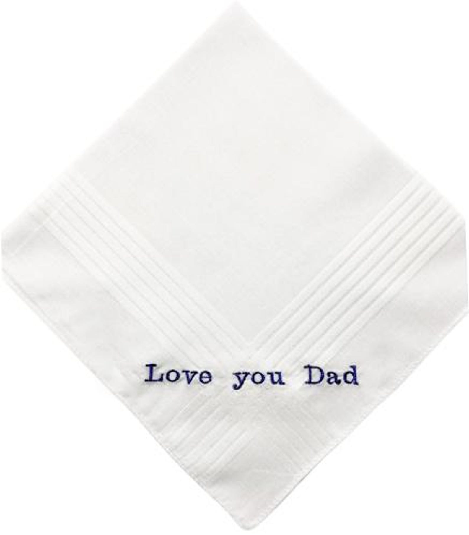Embroidered Handkerchief for Dad, Love You Dad Handkerchief, Father of ...