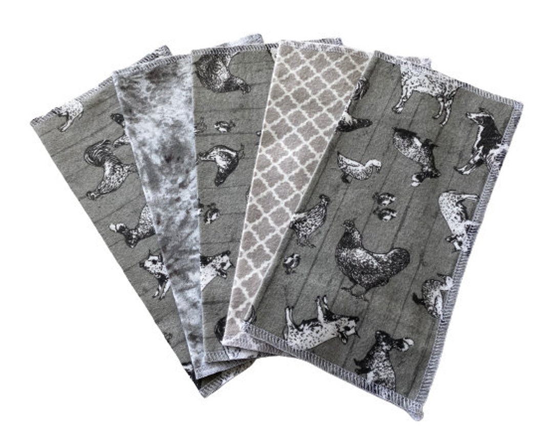 Handkerchief Women, Ladies Handkerchiefs,set of 5,flannel Handkerchiefs ...