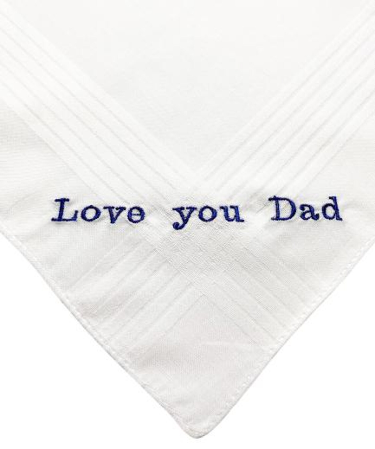 Embroidered Handkerchief for Dad, Love You Dad Handkerchief, Father of ...