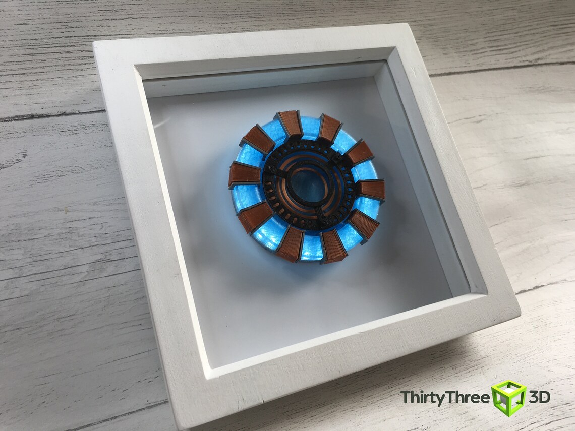 Arc Reactor Picture Frame 3D Printed unofficial USA - Etsy UK
