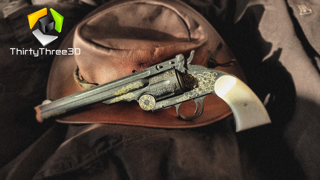 Dutch's Schofield Revolver RDR2, 3D Printed, Unofficial. US - Etsy