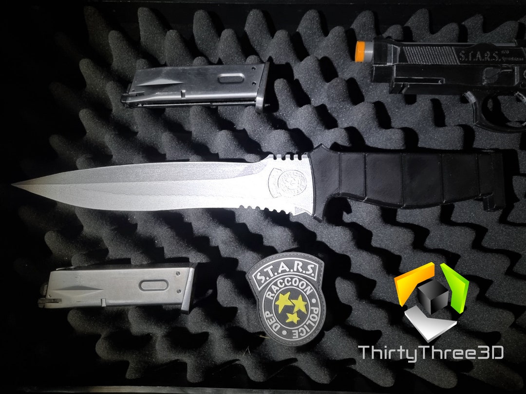 Leon Kennedy Resident Evil Stars daga/cuchillo, impreso en 3D, no ...