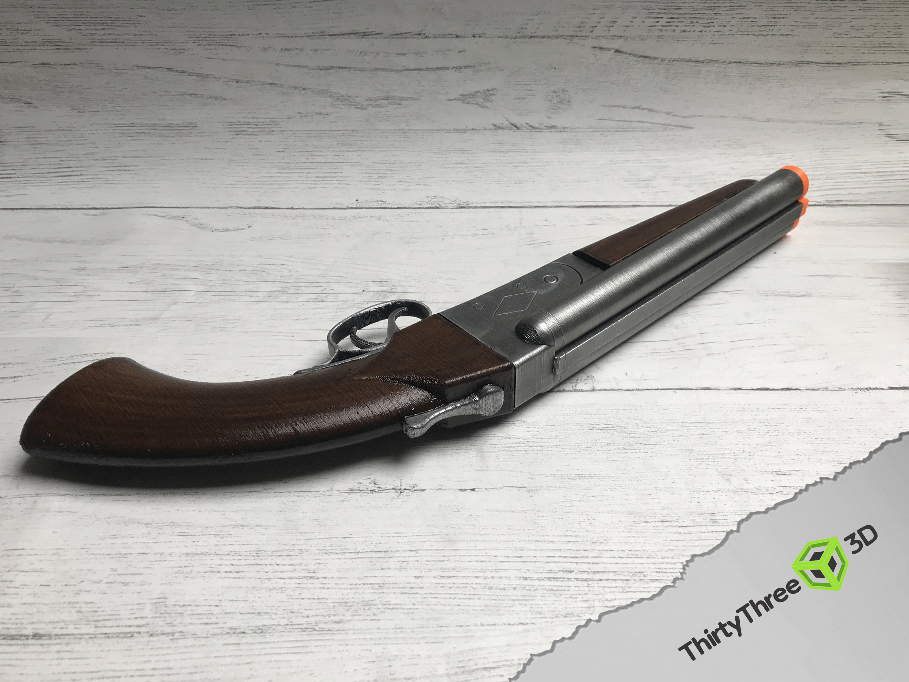 Sawed Off Double Barrel Shotgun Drawing