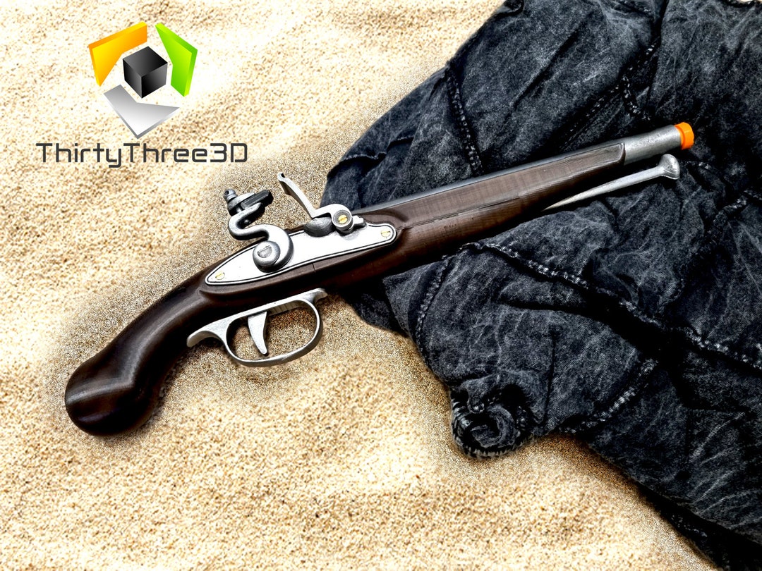 Flintlock Pistol, 3D Printed Cosplay Prop Replica - Etsy UK