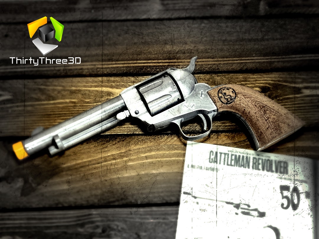 Arthur Morgan's Cattleman Revolver, 3D Printed, (unofficial) - Etsy