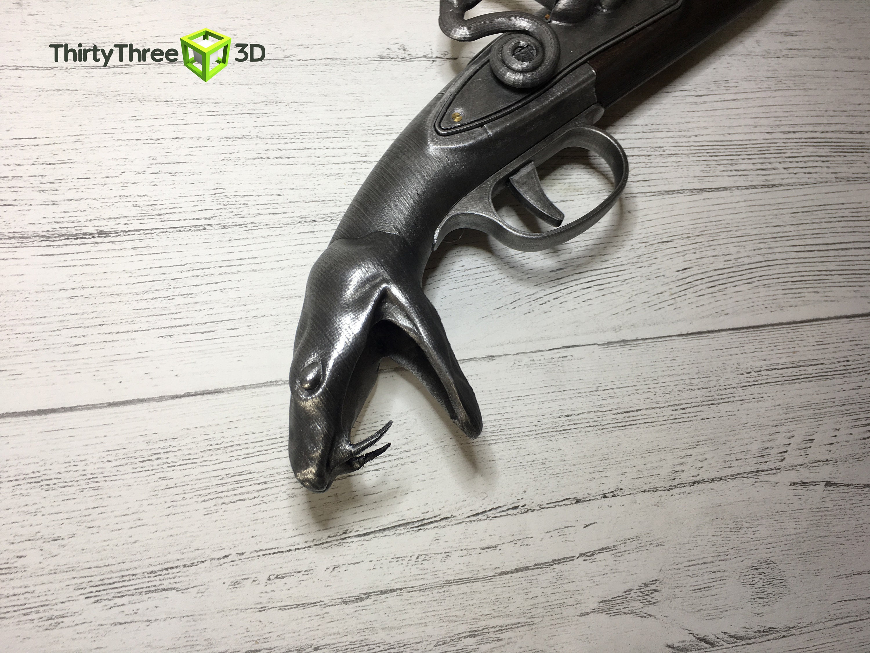 Flintlock Pistol 3D Printed Mechanised US - Etsy