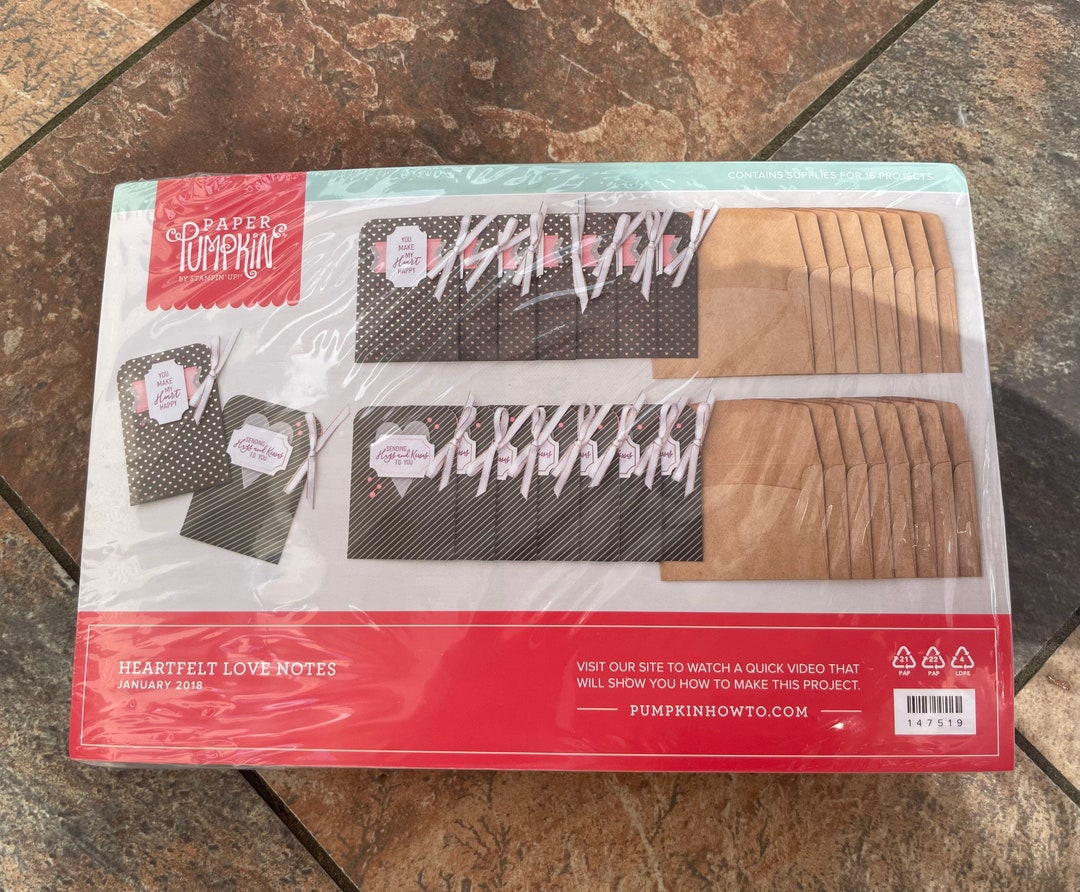 Heartfelt Love Notes Paper Pumpkin Kit - Etsy