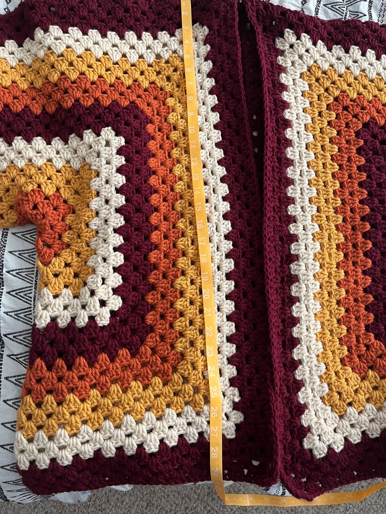 Adult Hexagon Cardigan, Oversized, One Size Fits Most, OOAK, Ready to ...