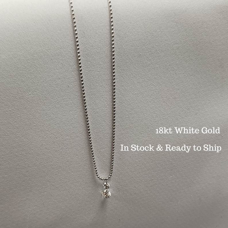 2 Diamond Necklace Custom Diamond Chain Custom Diamond Pendant Diamond ...