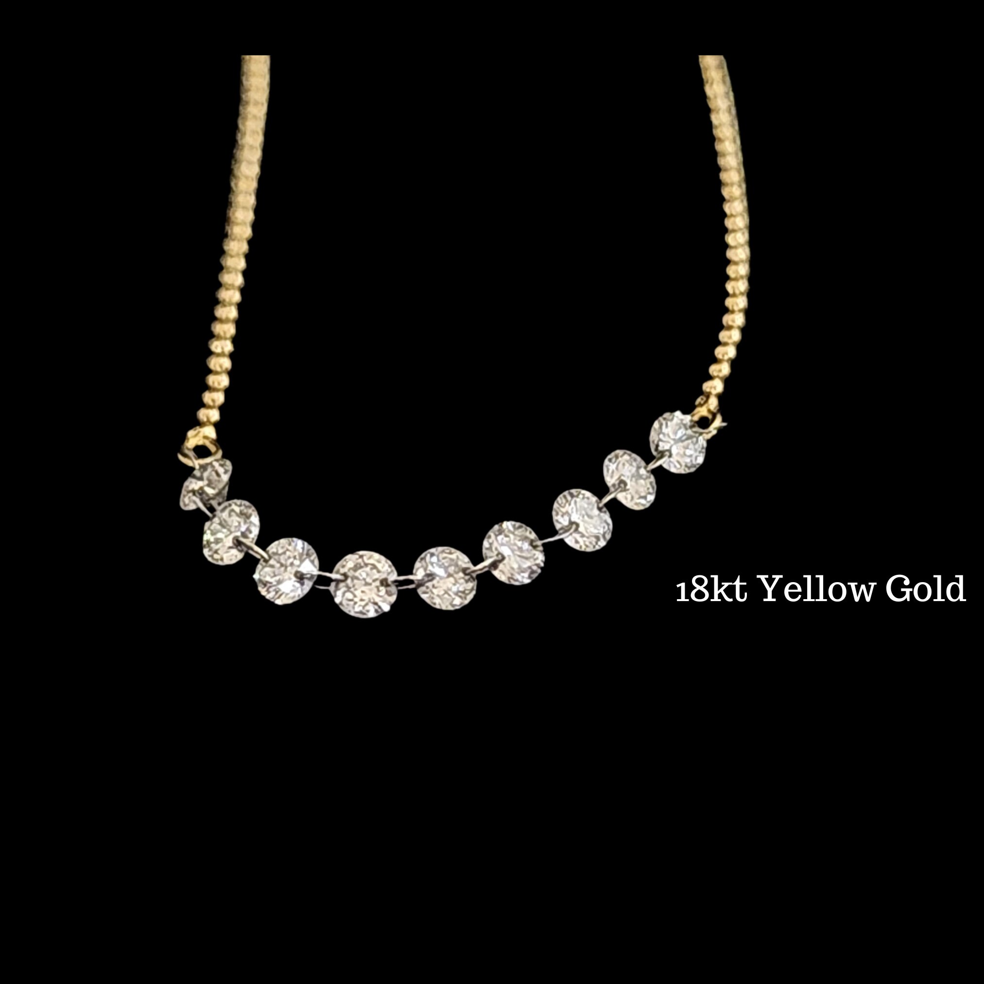 18k Gold Diamond Necklace Diamond Necklace for Women Diamond Chain for ...